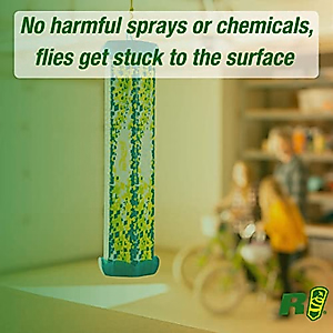 RESCUE! Non-Toxic TrapStik for Flies – Indoor Hanging Fly Trap - 4 Pack