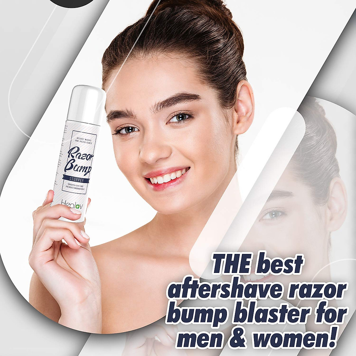 Roll On Razor Bump Treatment for Bikini Area, Legs, Underarms, Groin, Face – Natural Post Shaving & Waxing Dark Spot Removal Ingrown Hair Razor Burn Relief Ointment Solution for Women & Men