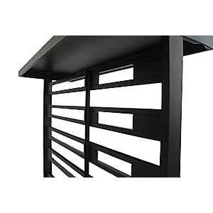 TRINITY Dual-Sided Mobile, Black Rolling Bin Rack 19.75 x 35.50 x 48.50 inches