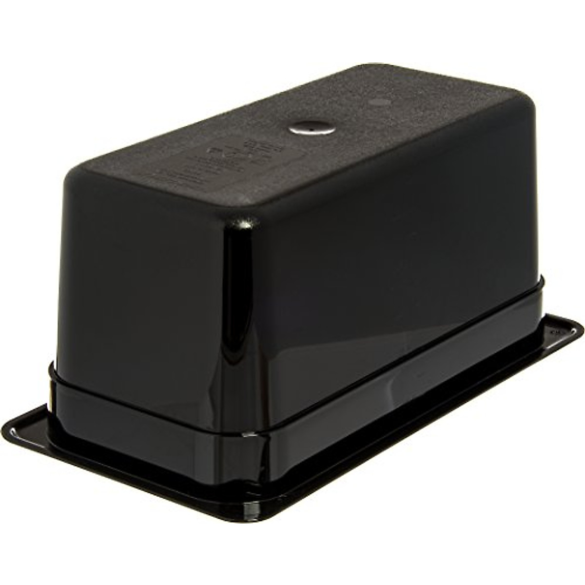 Carlisle FoodService Products Plastic Food Pan 1/3 Size 6 Inches Deep Black