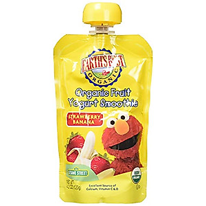 Earth's Best Sesame Street Fruit Yogurt Smoothies - Strawberry Banana - 4.2 oz - 6 pk