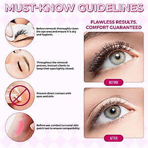 LASHVIEW Eyelash Extension Remover Cream, Strawberry Flavor Cream, Lash Remover for Lash Extensions,10g