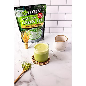 Ito En Matcha Green Tea, Sweet Powder, 17.5 Ounce (Pack of 1), Sweetened Green Tea Powder