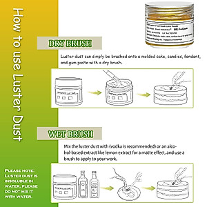 HomeHere Luster Powder Dust Edible Cake Dust, 7g