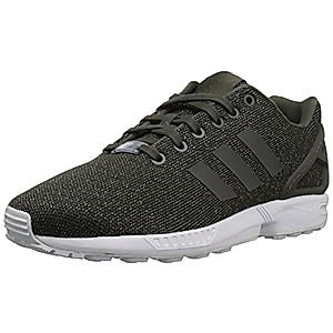 adidas Originals Women's Zx Flux Sneaker, Utility Grey/Utility Black/Silver Metallic, 5.5 M US