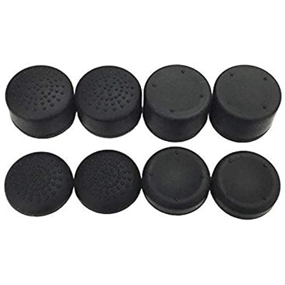 Analog Controller Raised Thumb Stick Grips Thumbsticks Joystick Cap Cover for PS4, PS3, Switch Pro, Xbox one, Xbox 360, Wii U, PS2 Controller (Pack of 8 pcs Black)