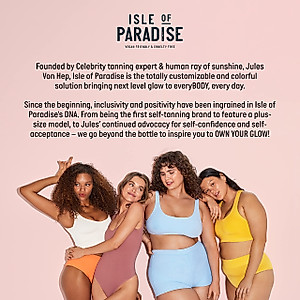 Isle of Paradise Hyglo Face Hyaluronic Self Tan Serum - Hydrating and Brigtening Gradual Tan Facial Serum, Vegan and Cruelty Free, 1.01 Fl Oz