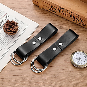 Rolarc Leather Skirt Hikes Renaissance Medieval Skirt Hike Waistband Accessory for Renaissance Faire LARP Cosplay Costumes 2Pcs (BLACK)