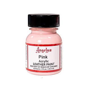 Angelus Acrylic Leather Paint Pink 1oz
