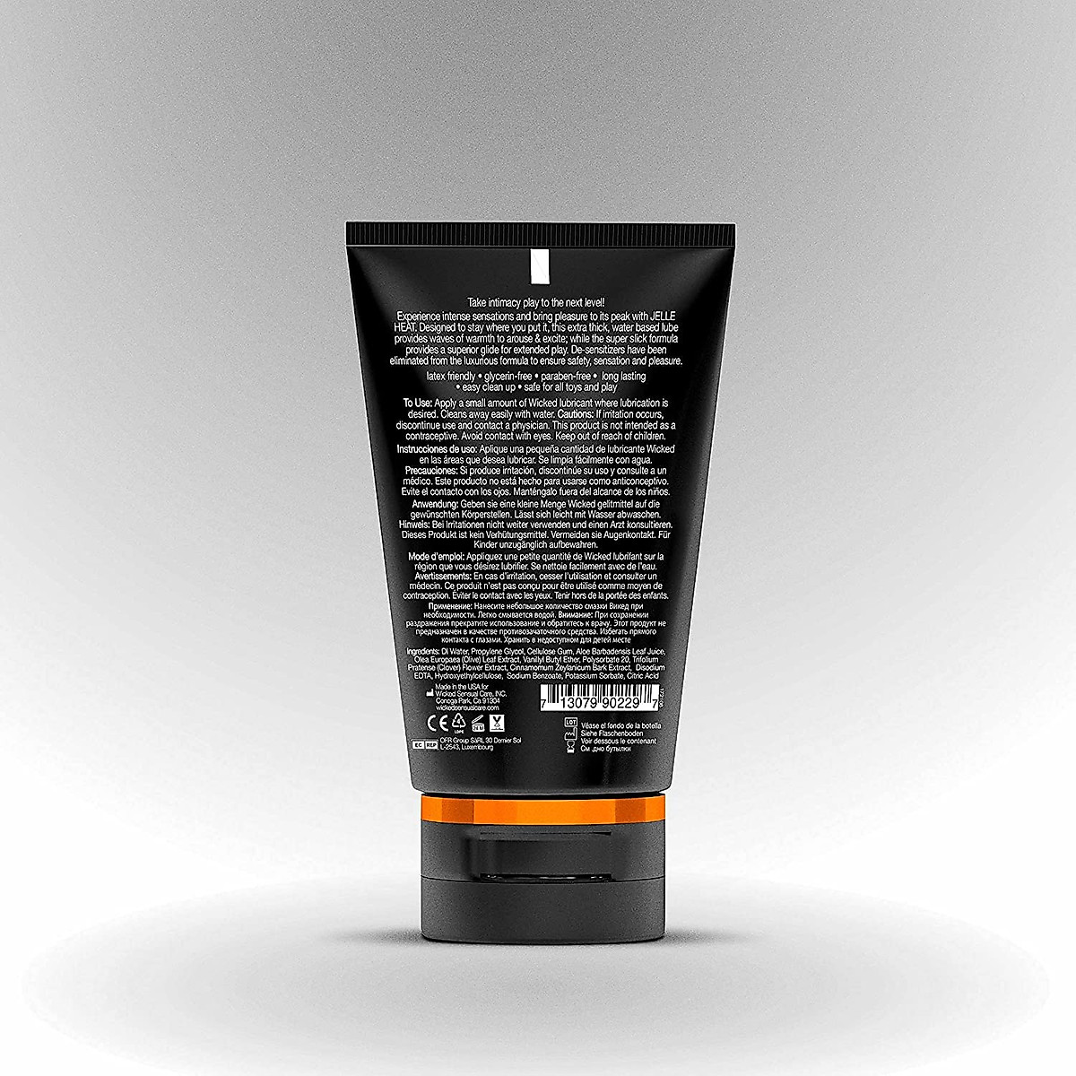 Metrol Jelle Heat Water Based Anal Personal Lubricant Gel 120ml (Warming Sensation, Extra Thick Super Glide, Glycerin Free)