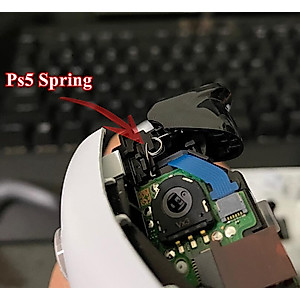 Accessories Kit Bundle for PS5 DualSense Controller, 10pcs Spring Trigger + 4pcs Silicone Thumb Grips Joystick Caps + 1pair L2 R2 Trigger Extender for Playstation 5 Controller
