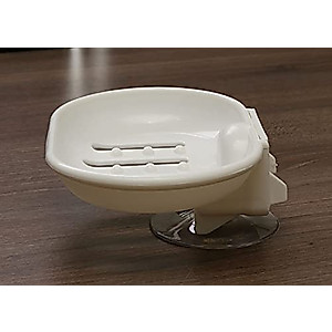 Soap Dish Suction Cup Adhesive Shower Holder Kitchen Sink on Wall Counter top Bottom Japan