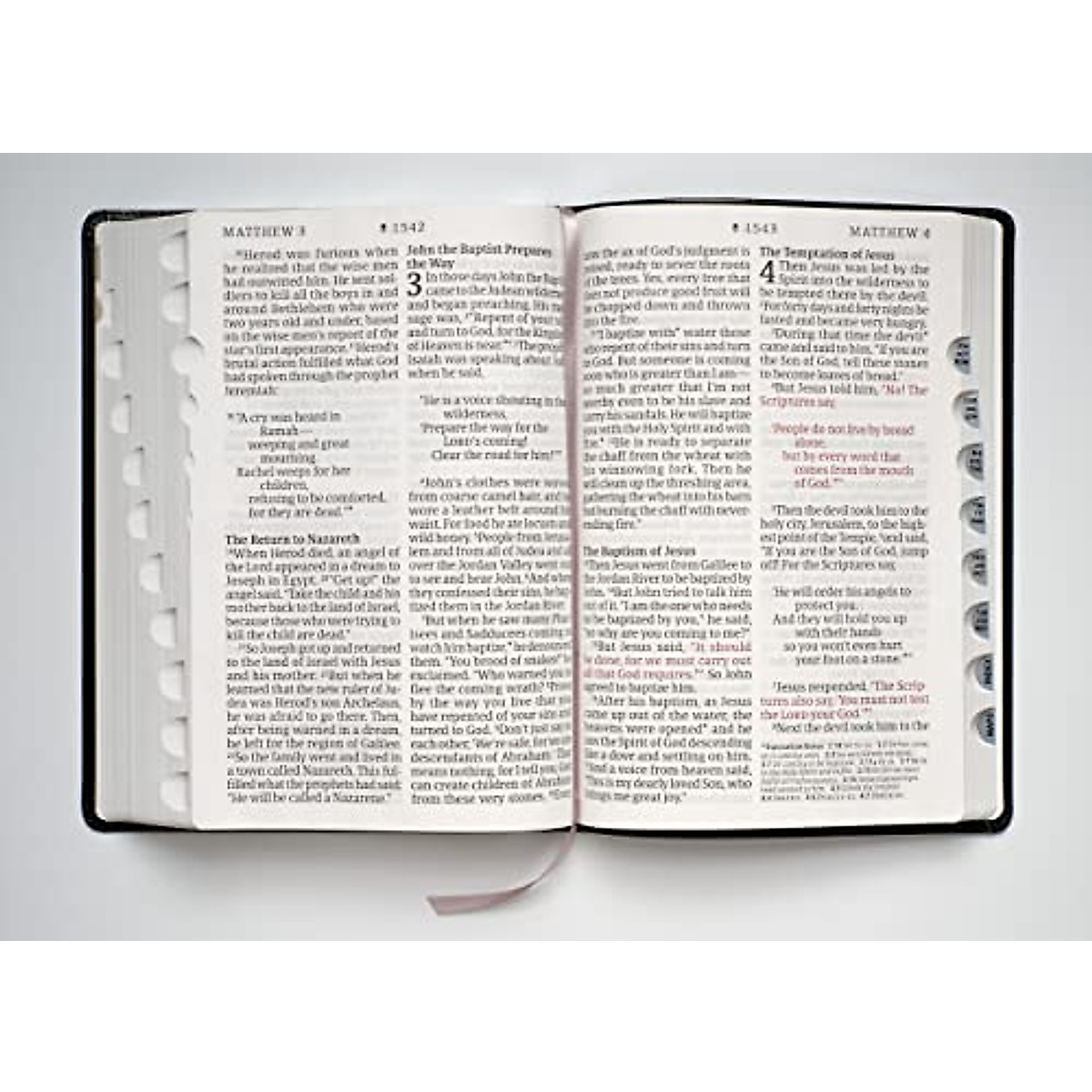 NLT Super Giant Print Bible, Filament Enabled (LeatherLike, Black, Indexed, Red Letter)