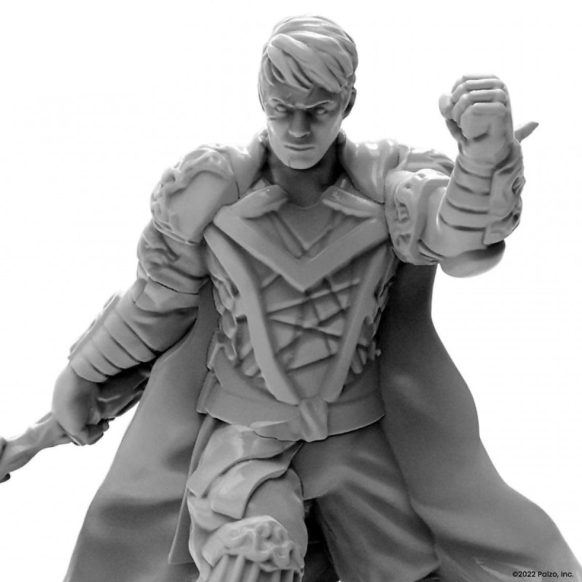 Archan StudioStarfinder Unpainted Miniatures: Human Solarian- 32mm Unpainted Plastic Miniatures - for Kids and Adults Ages 14+, Grey