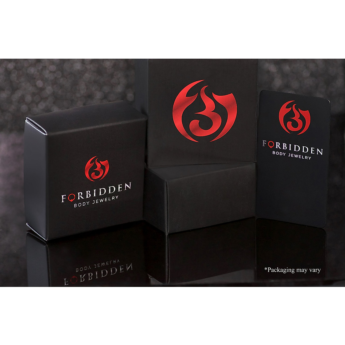 Forbidden Body Jewelry 16g 8mm Daith Earring, Eyebrow Ring and Rook Piercing, Black Titanium IP Double Spike Barbell