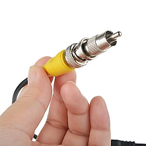 EWETON 4 Pack 60 Feet BNC Video Power Cable Security Camera Wire Cord Extension Cable with 8pcs BNC to RCA Connectors for CCTV DVR Surveillance System