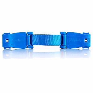 StrapStop - Multipurpose Safety Strap for Car Seats/Bike Seats/Strollers/Backpacks and More - Crash Tested (Blue)