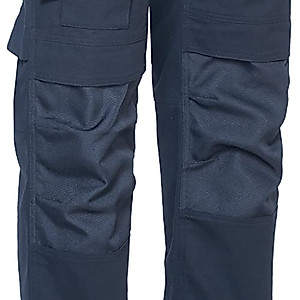Caterpillar Men's Trademark Work Pants Built from Tough Canvas Fabric with Cargo Space, Classic Fit, Navy, 30W x 30L