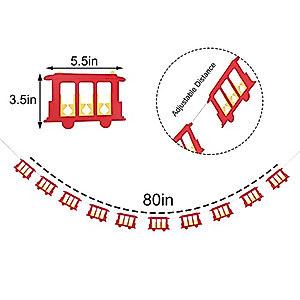 Daniel Tiger Trolley Paper Garland - San Francisco Garland, a Perfect Complement for Birthday Parties, Bridal Showers, or Baby Showers, 6 Inches. (Daniel Tiger)