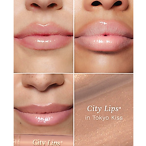 City Beauty City Lips Plumping Lip Gloss Tokyo Kiss - High-Shine Gloss for Fuller, Younger-Looking Lips | Hydrating & Smoothing Lip Treatment Hyaluronic Acid