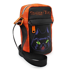 Buckle Down Disney Bag, Cross Body, Hocus Pocus, Thackery Binx Cat Face, Black, Vegan Leather