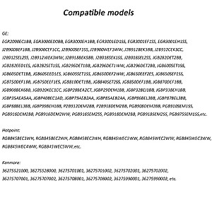 Pack of 16 WB2K101 Rubber Feet Gas Range Stovetop Grate Feet Replacement Compatible with G-E Ken-more Kitchen-aid, 3/16" Hole Gas Stove Top Cooktop Burner Grates Replaces WB02T10461 AP2622260 PS241358