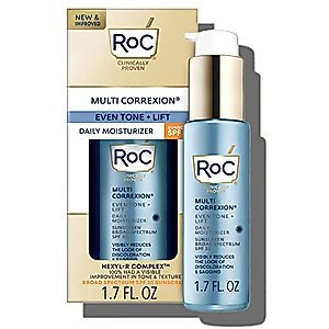 RoC Multi Correxion 5 in 1 Anti-Aging Daily Face Moisturizer with Broad Spectrum SPF 30 & Shea Butter, Skin Care Treatment for Women & Men, 1.7 Ounces (Packaging May Vary)