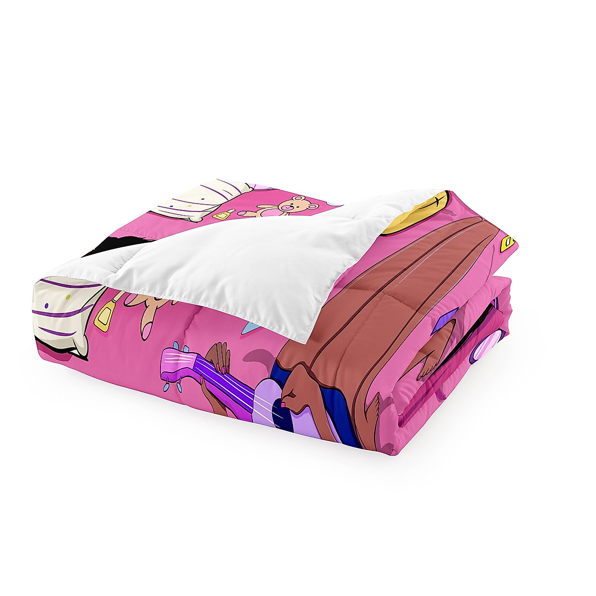 Jiospet Black Girl Magic Comforter Twin Set - African American Girls Twin Comforter Sets Black Girls Twin Bedding Sets for Bedroom Decor Pink Kids Twin Comforter, 1 Comforter+1 Pillowcase