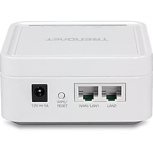 TRENDnet AC1200 WiFi EasyMesh Kit, Includes 2 x AC1200 WiFi Mesh Nodes, App-Based Setup Utility, Seamless WiFi Roaming, Beamforming, Supports 2.4GHz and 5GHz Devices, TEW-832MDR2K, White