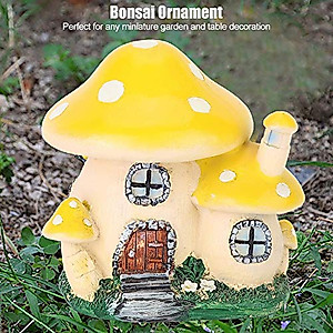 Fdit Simulation Miniature Mushroom Decor Bonsai Landscape Decoration Home Garden Ornament Craft