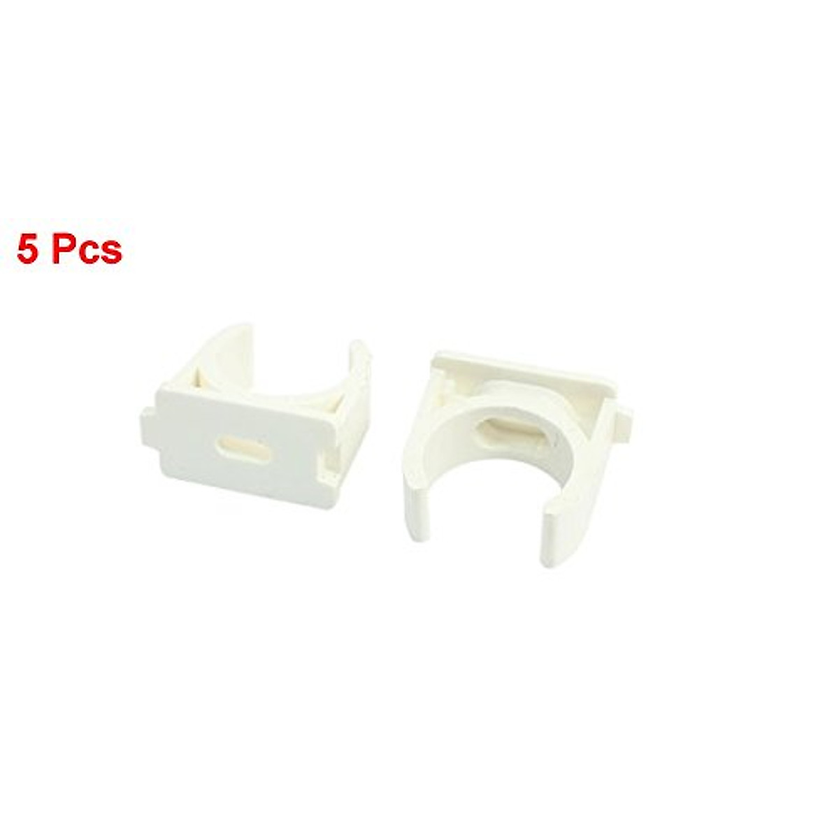 uxcell PVC Water Pipe Clamps Clips, 3/4" (25mm) TV Trays Tubing Hose Hanger Support Pex Tubing, 5Pcs