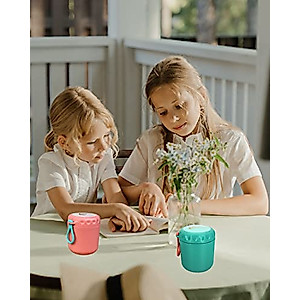 AGRATU Thermos for Hot Food Kids Lunch Box with Spoon Food Containers Kids Leak Proof Insulated Lunch Box Container for Kids Insulated Lunch Container for Hot Food (430ml Green)