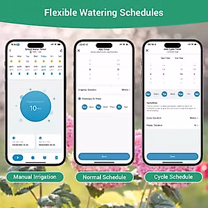 LINEX WiFi Smart Water Timer for Garden Hose, Sprinkler Irrigation Timer with Hub, Compatible with Alexa and Google Assistant