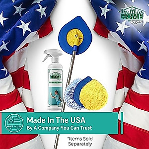 CHOMP Long Handle Wall Cleaner, 5 Minute CleanWalls Extendable Wall Washer, Ceiling Cleaner, Baseboard Duster, Telescoping Dry Dust and Wet Wash Cleaning Mop with Washable Microfiber Pad