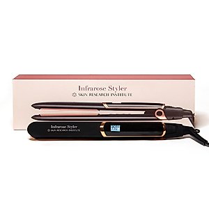 Skin Research Institute Infrarose Styler, Hair Iron, 1 Count, Tourmaline, Hair Styling, Shine Enhancing, Curling