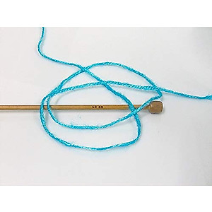 Glam Universe Metallic Shine Fuzzy Wool Nylon Blend Yarn 100 Grams, 250 Yards - Turquoise