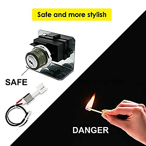 GRISUN 67847 Igniter Kit Replacement for Weber Genesis 300 Series Grills with Side-Control (2008-2010) - E310 E320 EP310 EP320 S310 S320 CEP-310 CEP-320, 1819-51 Igniter with Ceramic Collector Box