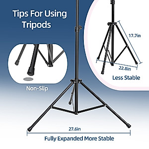 Goodofferplace Tall Wig Tripod Stand,Metal Mannequin Head Stand Adjustable for Mannequin Head,Training Canvas Block Head,for Styling,Wig Making Displaywith Carrying Bag,30 Pcs T-Pins(35.4-52.4 Inch)