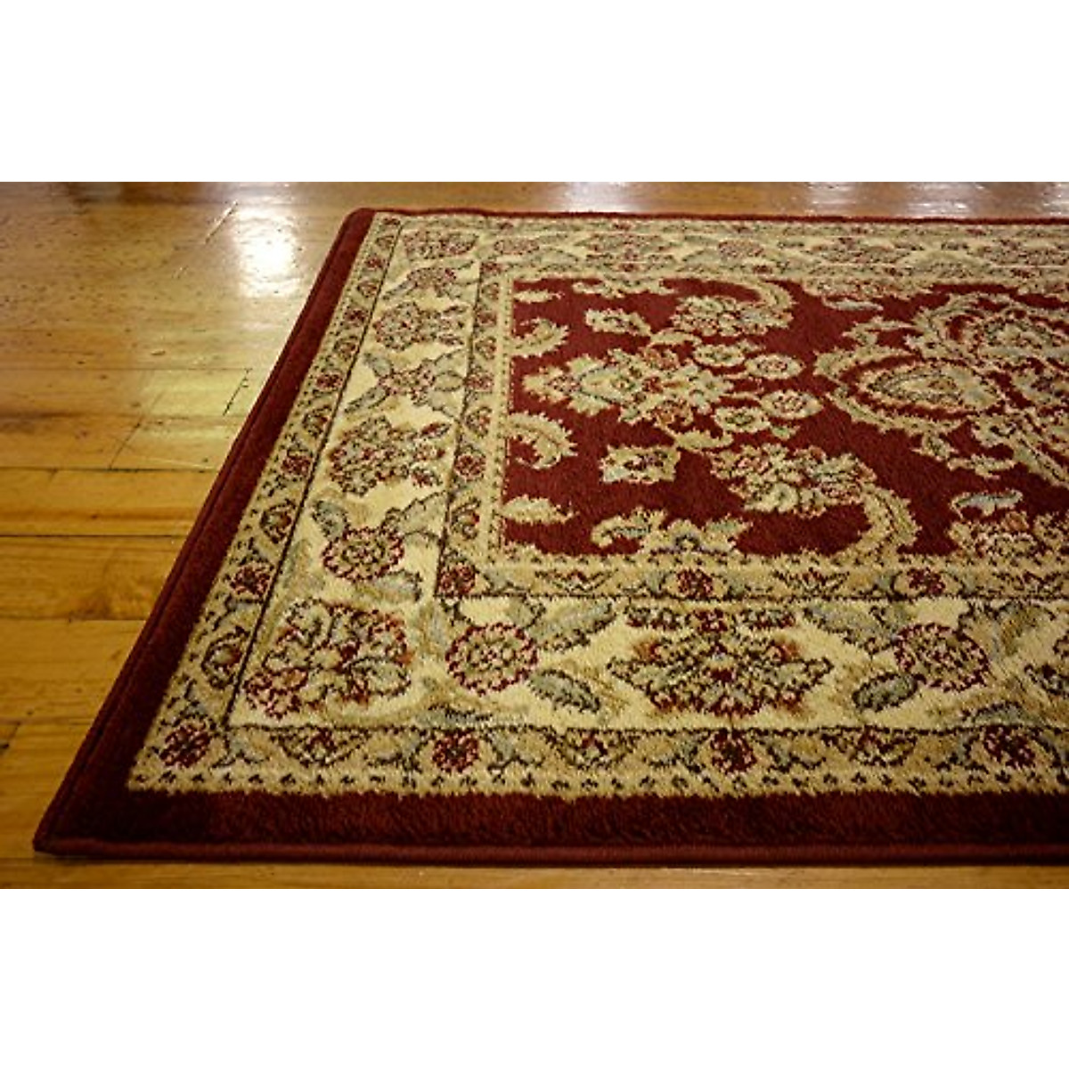 Unique Loom Voyage Collection Traditional Oriental Classic Intricate Design Area Rug (3' 3 x 5' 3 Rectangular, Red/Tan)