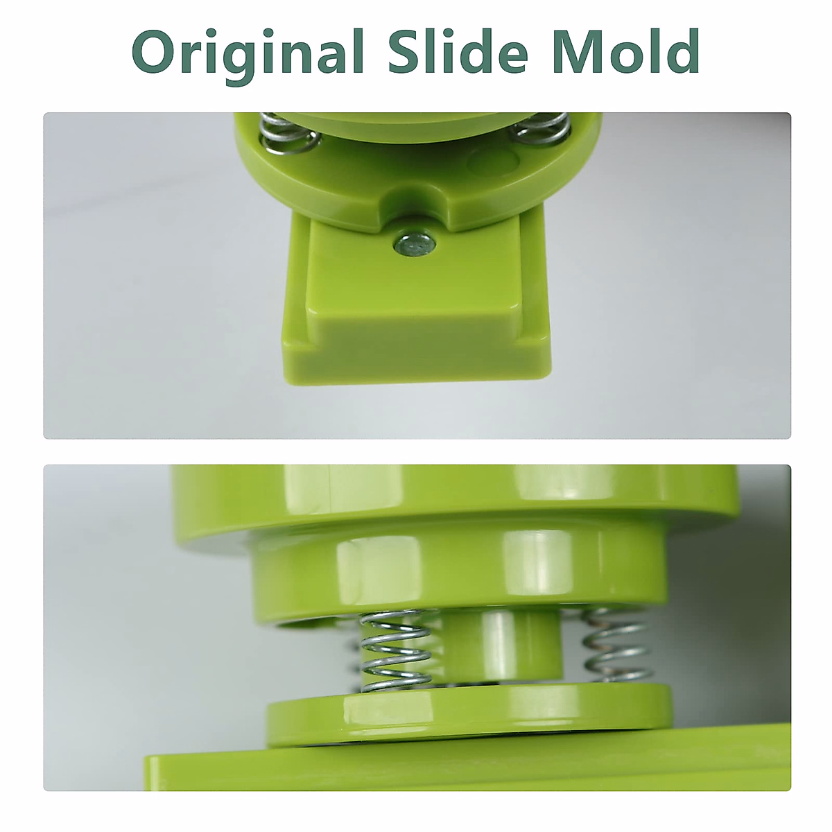 Happizza Button Maker Heart-Shaped Mold, Heart shape Interchangeable Die Mold Button Maker Mould Suitable for Slide Rail Button Maker Machine Pin Maker Machine Button Press