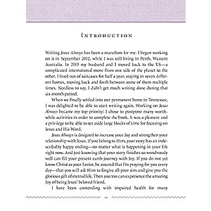 Jesus Always, Large Text Cloth Botanical Cover, with Full Scriptures: Embracing Joy in His Presence (A 365-Day Devotional)
