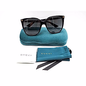 Gucci Women's Lightness Square Sunglasses, Black/Grey, One Size