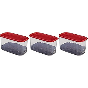 Rubbermaid 10-Cup Dry Food Container (Set of 3), Clear