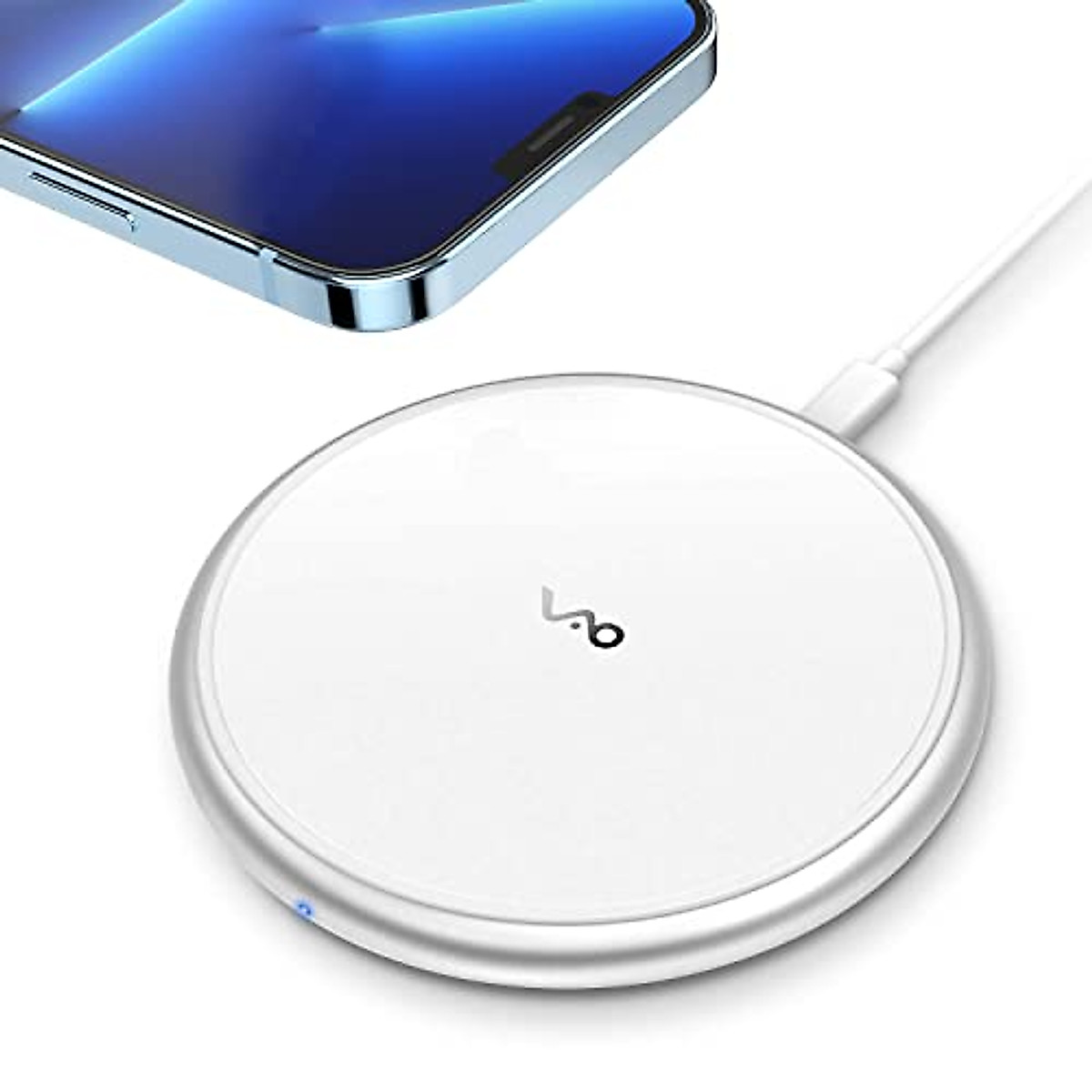Wireless Charger,Vebach 10W Aviation Aluminum Wireless Charging Pad Compatible with iPhone 14/13/13 Pro/13 Mini/13 Pro Max/12/11/X,Samsung Galaxy S21/S20/Note 10/S10 etc