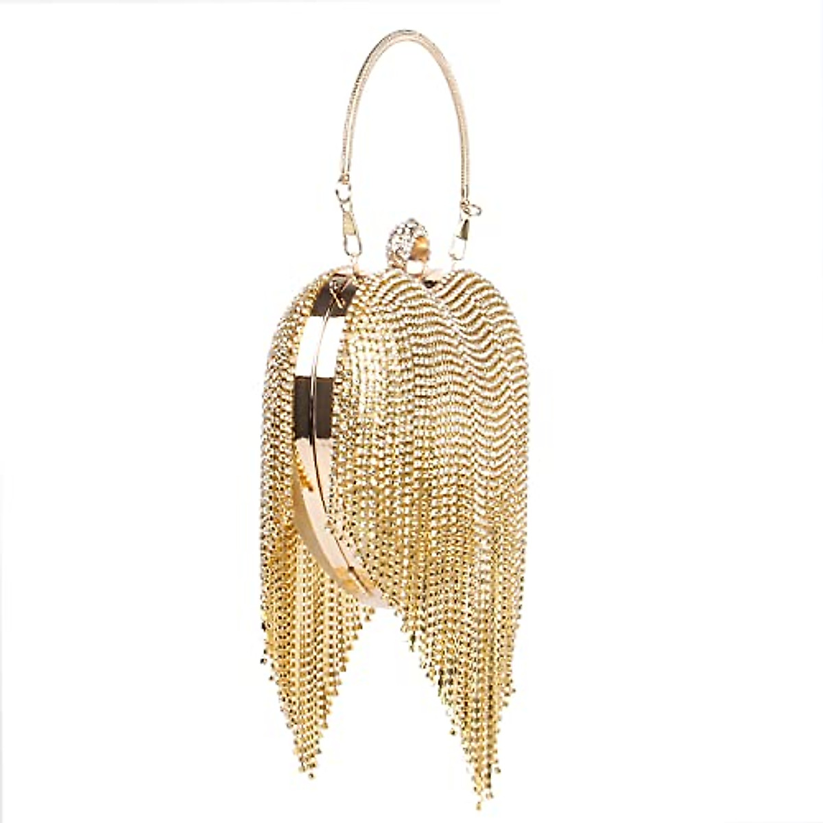 Lanpet Women Heart Shape Evening Clutch Bag,Rhinestone Diamond Wedding Party Purse Handbag