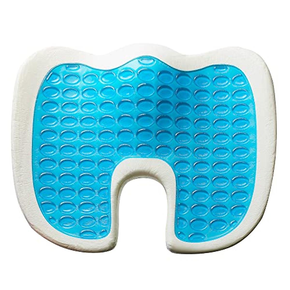 Memory Foam Seat Cushion - No-Slip Bottom - Gel & Memory Foam Coccyx Cushion for Tailbone - Used for Office Chairs Car Seat Cushion - Sciatica & Back Pain Relief - (Light Pink) 1 Count