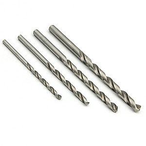 High Speed Steel Drill Bit Set, #40, #30, #21, #12