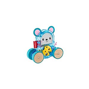 Fisher-Price Rollin’ Surprise Mouse, Push-Along Toy Vehicle for Baby