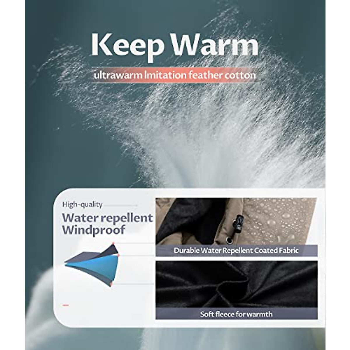 CREATMO US Women's Winter Hooded Faux Fur Coat Waterproof Warm Long Puffer Winter Thicken Parkas Coats Brown L