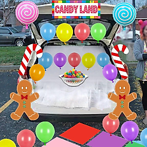 Candy Land Trunk or Treat Car Suv Decorations Kit Halloween Trunk or Treat Decoration for Candyland Party Supplies